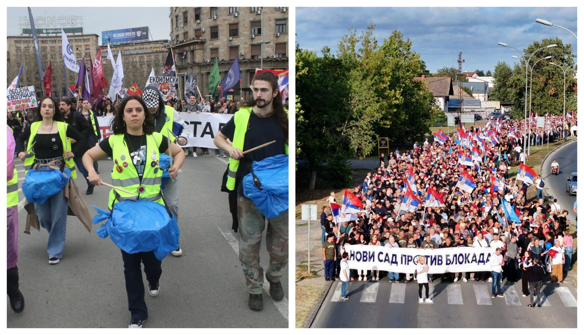 Wochenende in Serbien: Proteste und Gegenproteste - Time